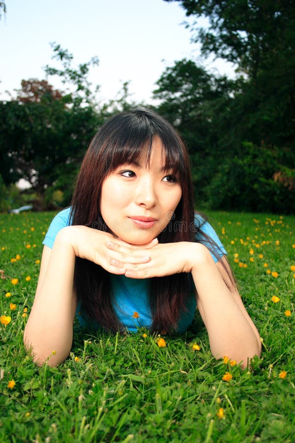 Laying Head in Hands stock photo. Image of ethnic, attractive - 10018716