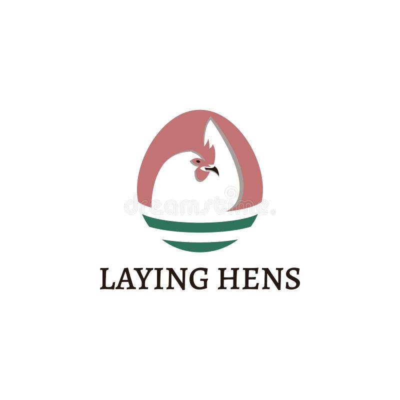 Laying hen logo vector stock vector. Illustration of white - 264753848