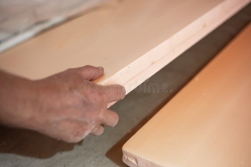 Laying Polystyrene Foam on the Floor. Thermal Insulation of the Floor ...