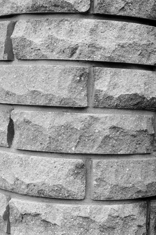 Laying Rounded Textured Brick. Stock Image - Image of facing ...