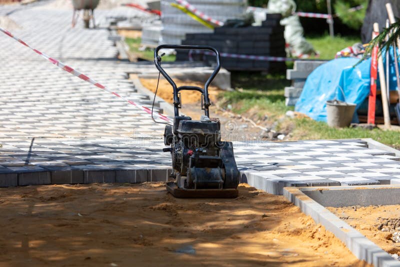 Brick Laying in the Wall at a Construction Site at Home Stock Image ...