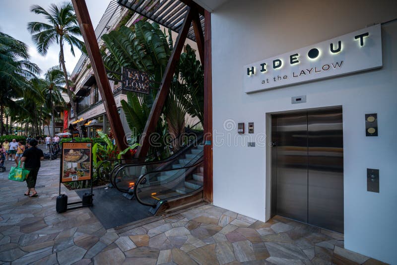 The Laylow in Waikiki on Oahu, Hawaii Editorial Photo - Image of blue ...