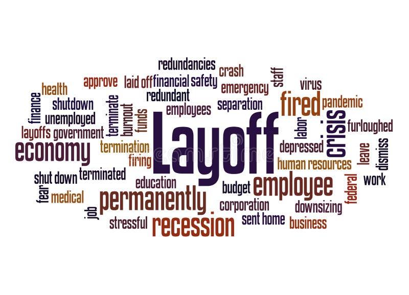 Layoff word cloud stock vector. Illustration of individual - 176799069