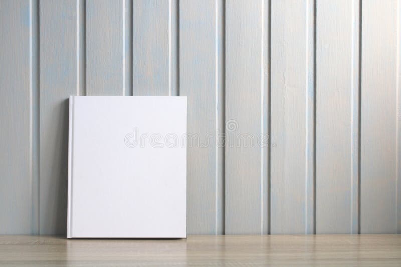 Layout of an Album or Book with an Empty Cover on the Table Stock Image ...