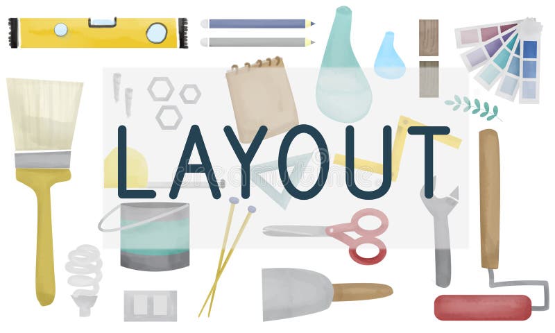 Layout Art Creative Design Organization Plan Concept Stock Illustration ...