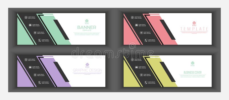 The Layout of the Banner, Cover, Poster, Poster Stock Vector ...