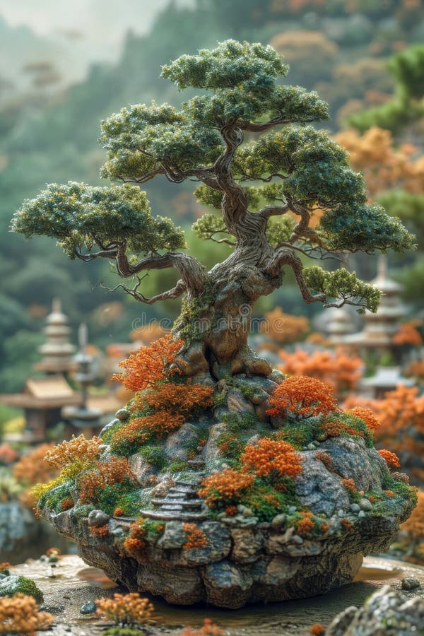 A Layout of a Beautiful Autumn Tree for Your Background Stock Image ...