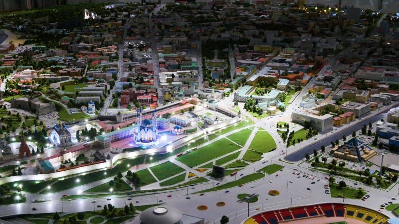Layout of a Big City in Miniature Stock Footage - Video of moscow ...