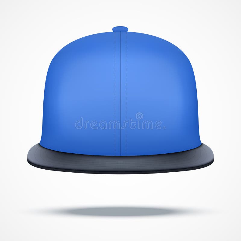 Layout of blue rap cap stock vector. Illustration of rapper - 62921292