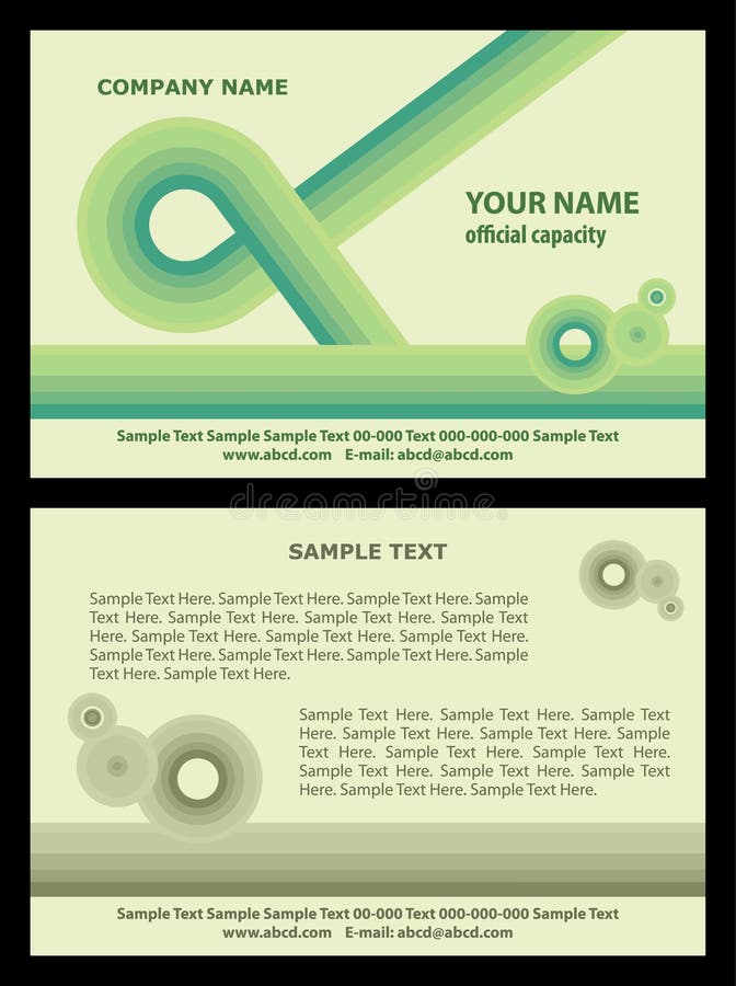 Layout of business cards stock vector. Illustration of company - 16252154