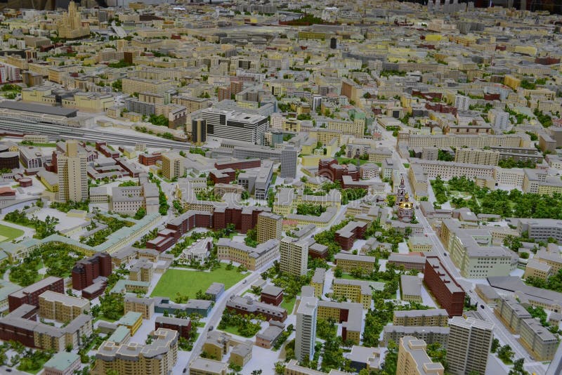 The Layout of the City of Moscow Editorial Stock Image - Image of city ...