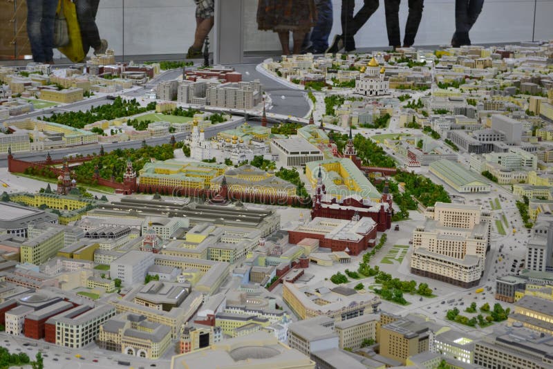 The Layout of the City of Moscow Editorial Stock Image - Image of ...