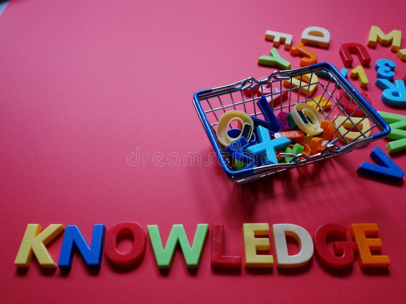 Layout of Colored Letters on the Topic of Knowledge and Education Stock ...