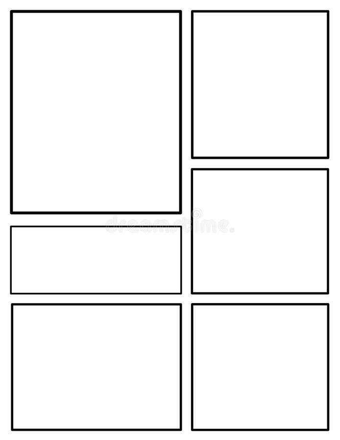Layout Comic or Manga Background Stock Illustration - Illustration of ...