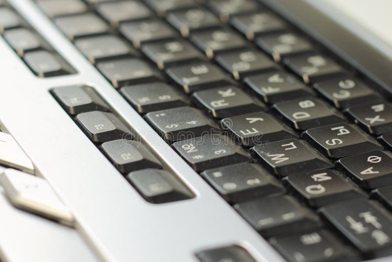 The Layout of a Computer Keyboard Stock Image - Image of appliances ...