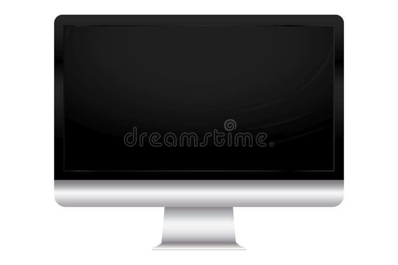 The Layout of a Computer Monitor. Black Screen Pc. Layout Flat Screen ...