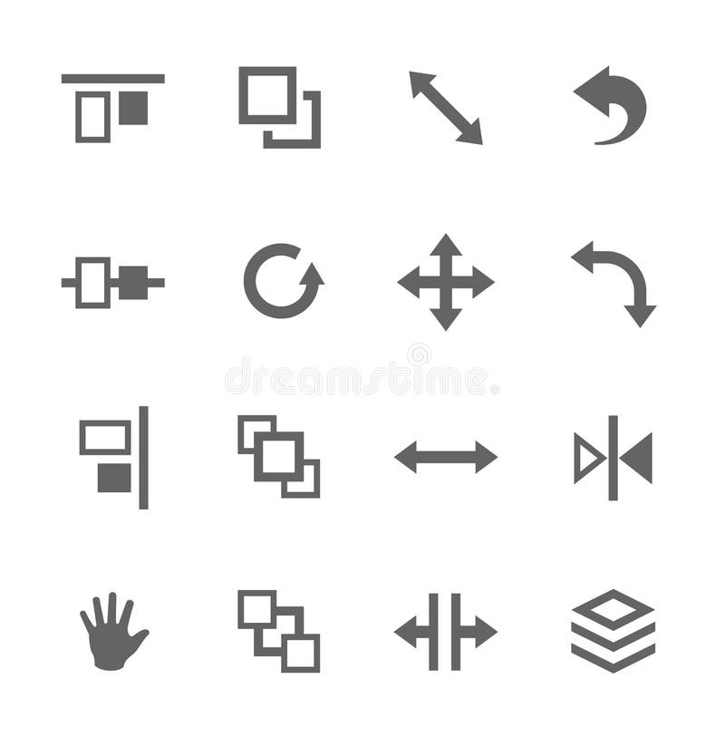 Layout control icons stock vector. Illustration of icon - 38990892