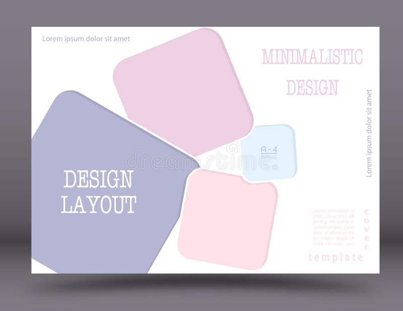 Layout for the Cover of a Book, Brochure, Booklet or Catalog with ...