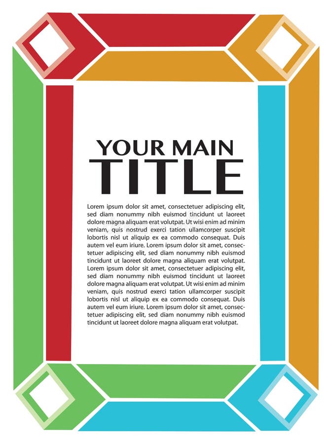 Simple border designs stock vector. Illustration of book - 27528762