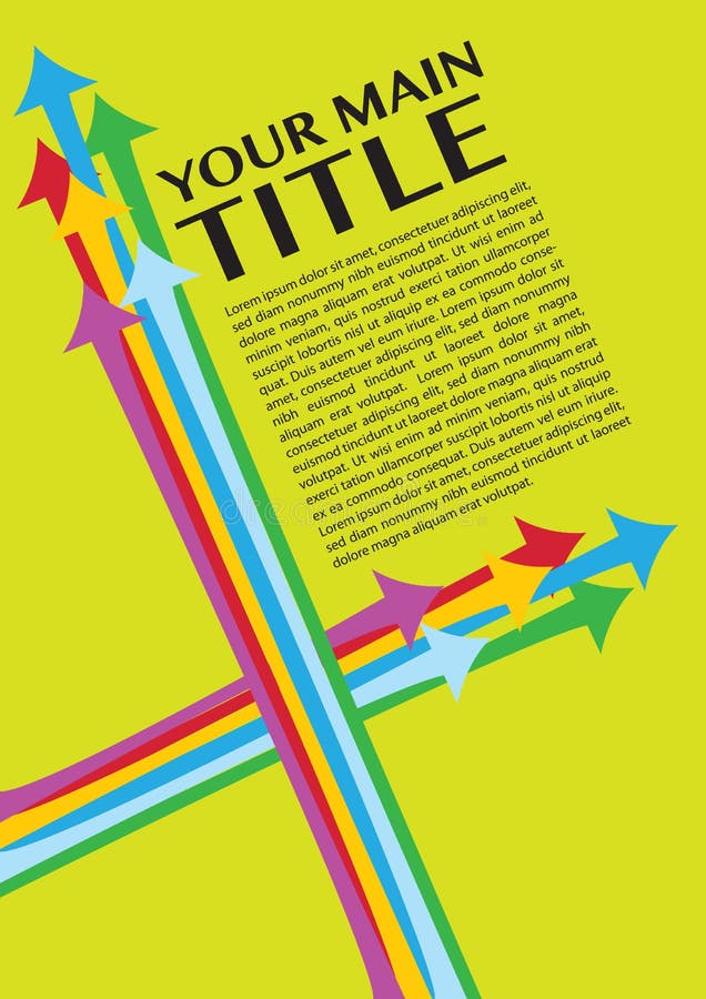 Layout Design Border with Arrows Stock Vector - Illustration of ...