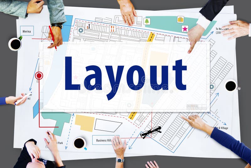Layout Design City Plan Location Concept Stock Image - Image of layout ...