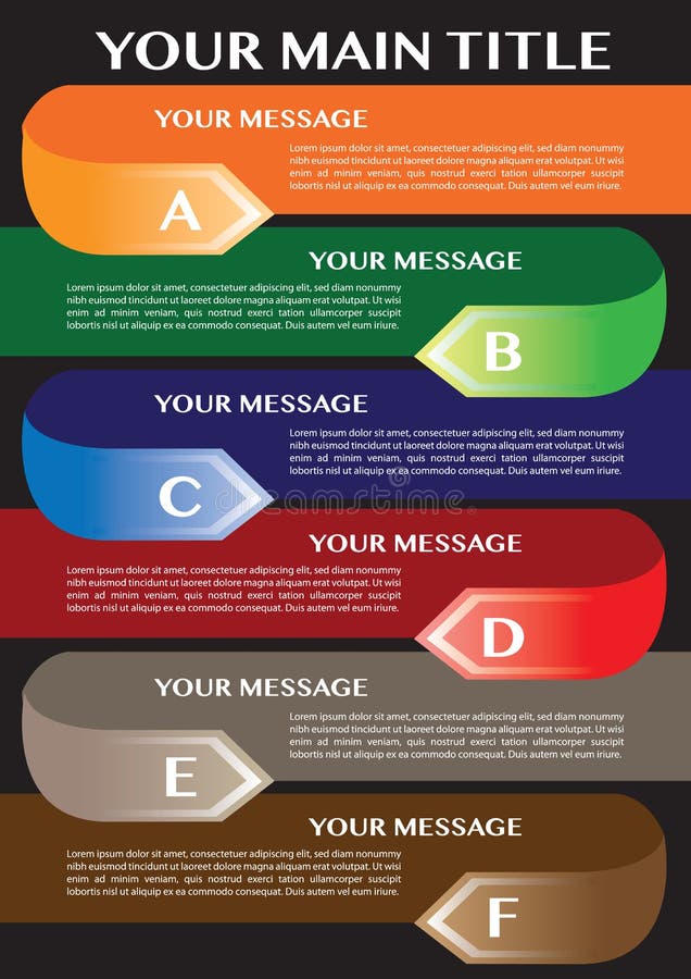 Layout design with arrows stock vector. Illustration of paper - 29866176