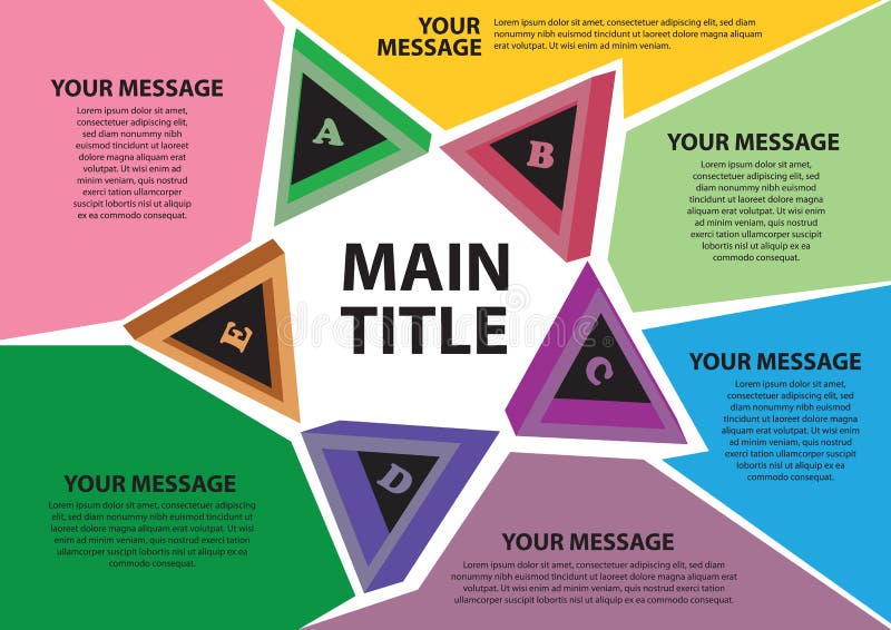 Layout Design with Different Colors. Stock Vector - Illustration of ...