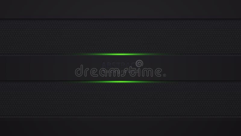 Layout Design Tech. Green and Black Contrast Abstract Technology ...