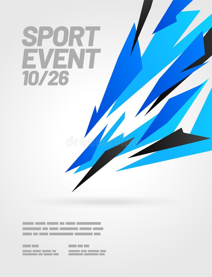 Layout Design Template with Abstract Dynamic Shapes. Stock Vector ...