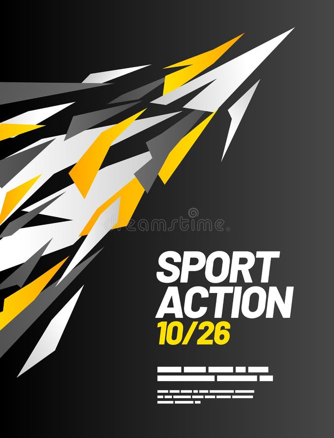 Layout Design Template with Abstract Dynamic Shapes. Stock Vector ...