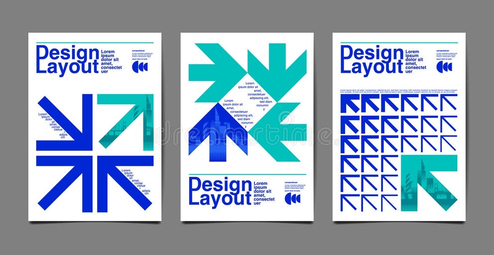 Layout Design, Template Layout Design , Arrow Direction Stock Vector ...