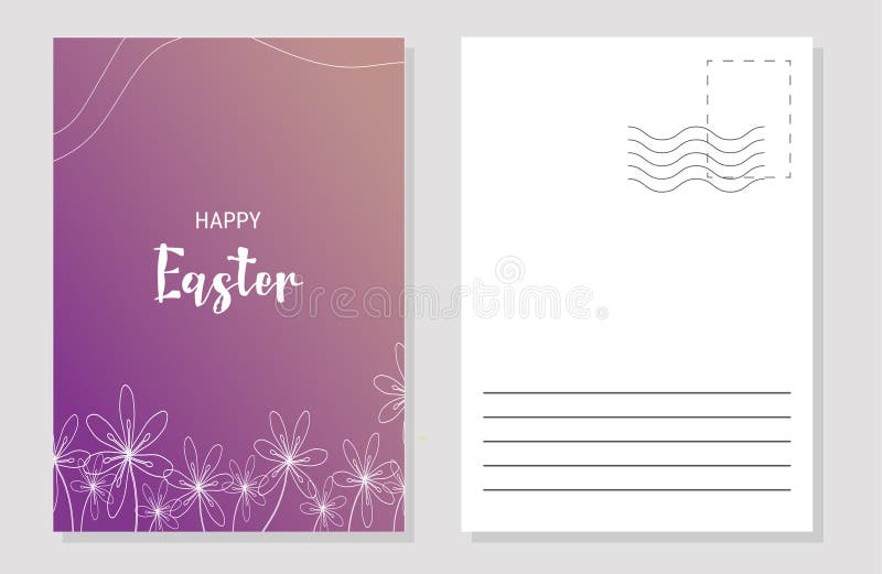 Layout of an Easter Card Flyers Invitations. Stock Vector ...