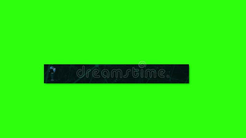 Title Space. Green Screen Animation Bar for Title Stock Footage - Video ...