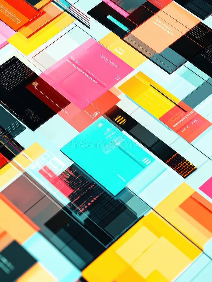 The Layout Features a Colorful Grid Showcasing Interfaces from ...