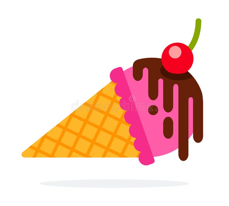 Layout of Ice Cream Cone Vector Icon Flat Isolated Illustration Stock ... Layout of Ice Cream Cone Vector Icon Flat Isolated Illustration Stock ...