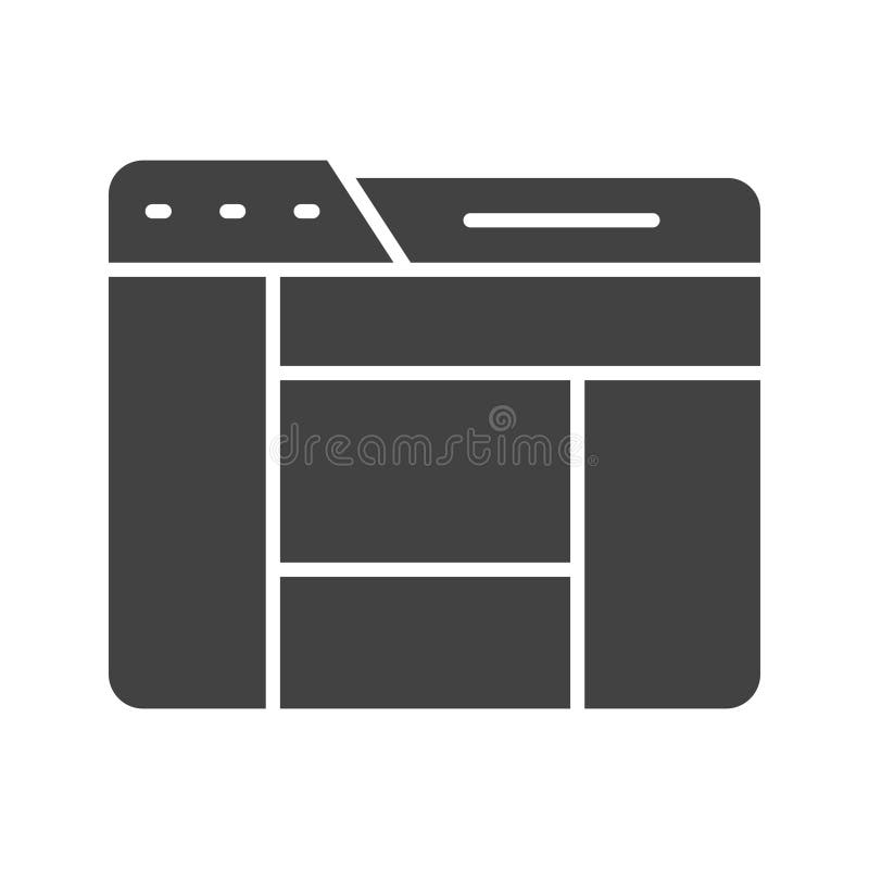 Layout Icon Image. stock vector. Illustration of symbol - 282897875