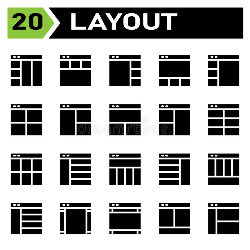Layout Icon Set Include Layout, Grid, Dashboard, Interface, User ... Layout Icon Set Include Layout, Grid, Dashboard, Interface, User ...