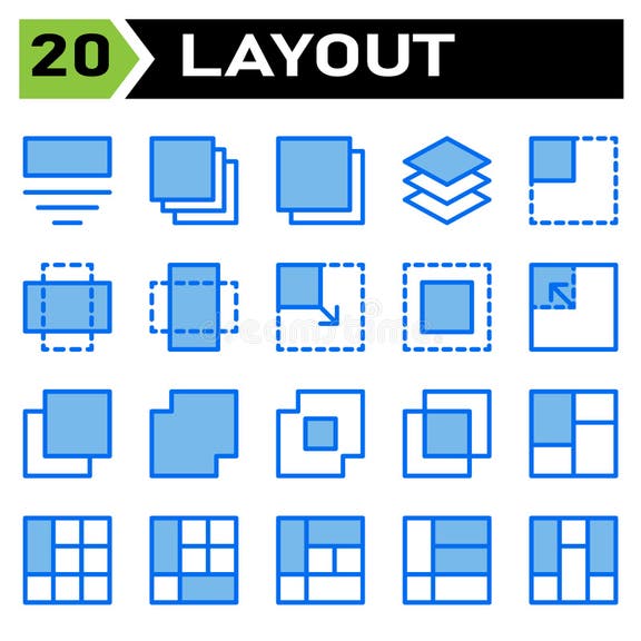 Layout Icon Set Include Layout, Grid, Dashboard, Interface, User Interface, Align, Template ...