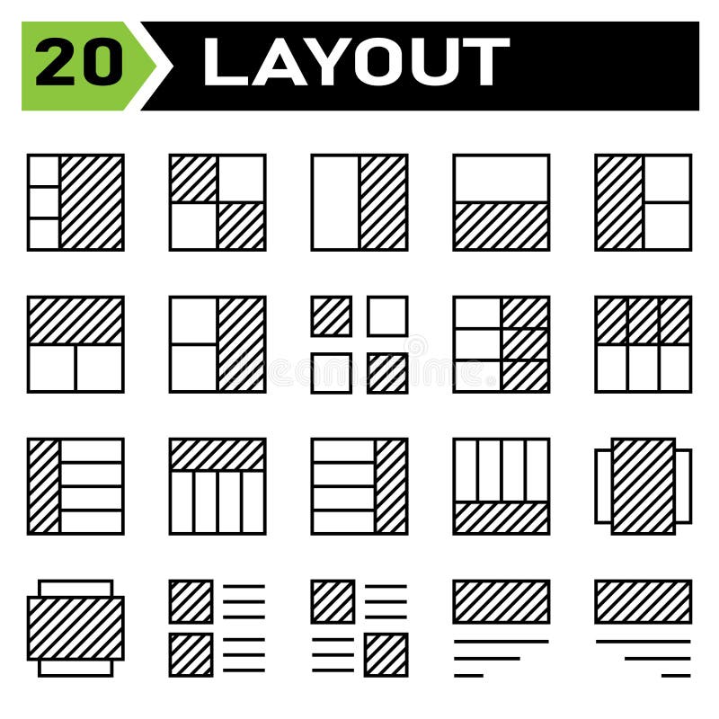 Layout Icon Set Include Layout, Grid, Dashboard, Interface, User ... Layout Icon Set Include Layout, Grid, Dashboard, Interface, User ...