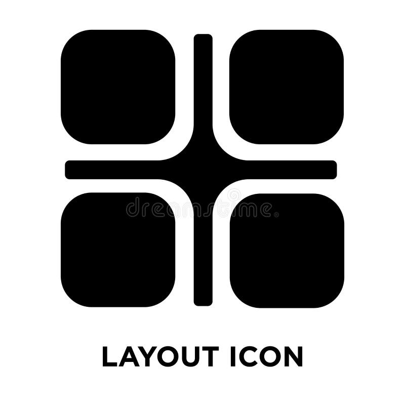Layout Icon Vector Isolated on White Background, Layout Sign Stock ...