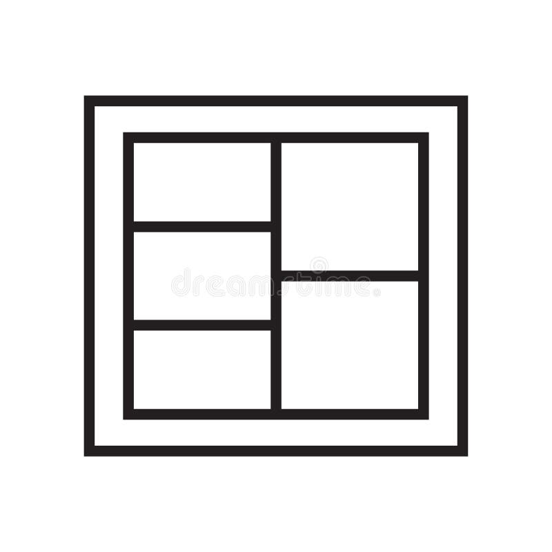 Layout Icon Vector Sign and Symbol Isolated on White Background Stock ...