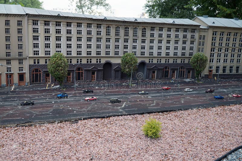 Layout of Khreshchatyk Street in the Miniature Park in Kyiv. Editorial ...