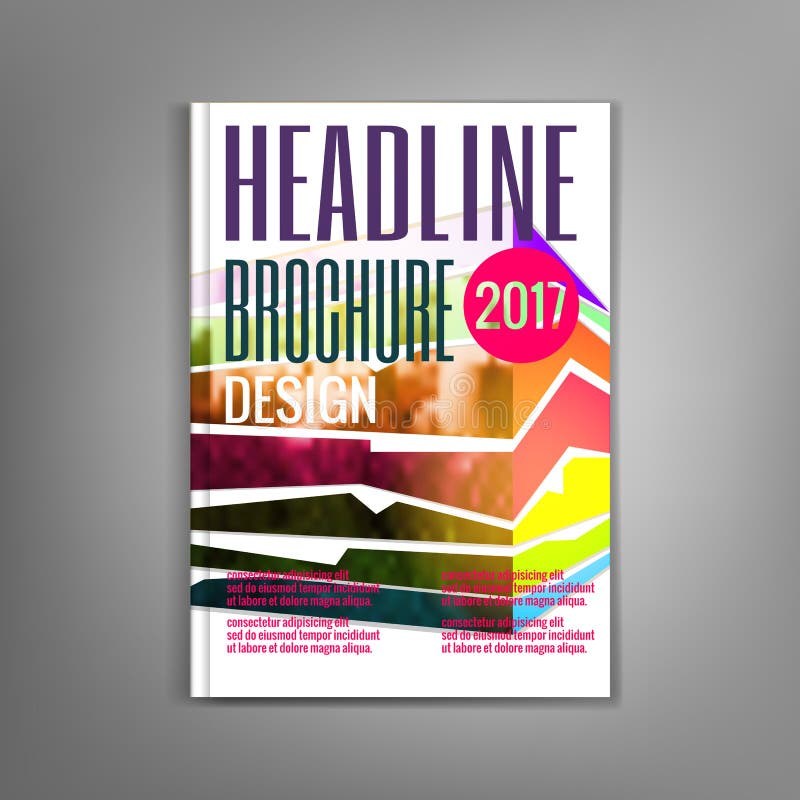 Layout Magazine Cover, Brochure Creative Design. Vector Illustra Stock ...