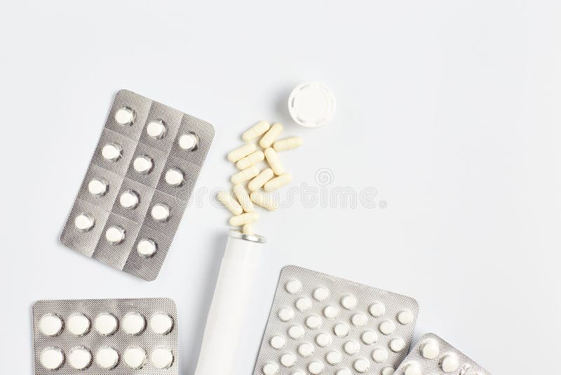 Layout on a Medical Topic. Various Types of Medicines. Development of ...