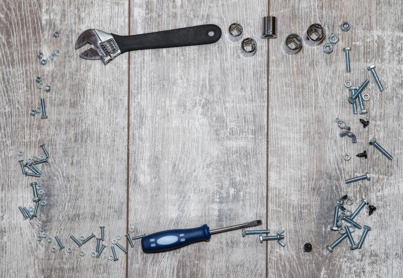 Frame of tools stock photo. Image of brush, metal, pincer - 288696