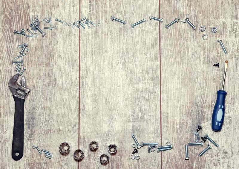 Frame of tools stock photo. Image of brush, metal, pincer - 288696