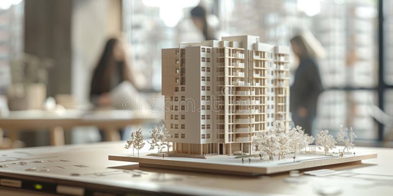 Layout of a Modern Residential Complex on a Table, an Exhibition of a ...