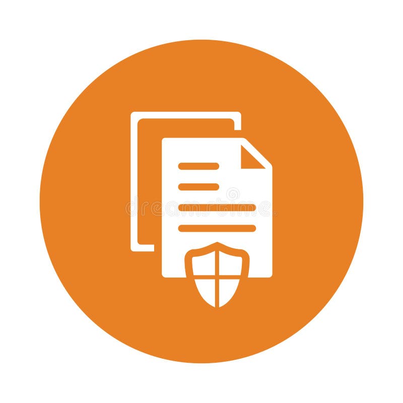 Layout, Multiple Pages Icon. Orange Vector Design Stock Illustration ...