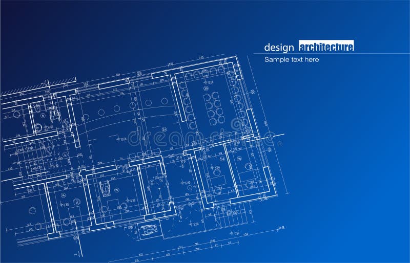 Layout of the Office and Commercial Building Rooms with Large Lobby ...