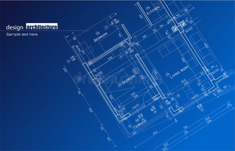 Layout of the One and the Half Room Flat Stock Illustration ...